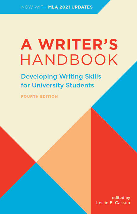 A Writer's Handbook – Fourth Edition With MLA 2021 Update - Broadview Press