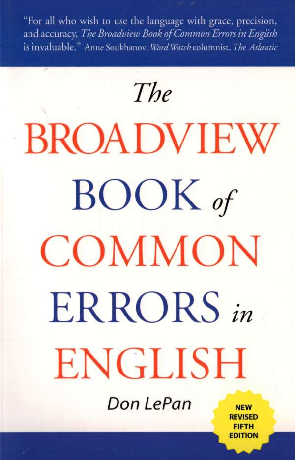 The Broadview Book of Common Errors in English - Fifth Edition ...